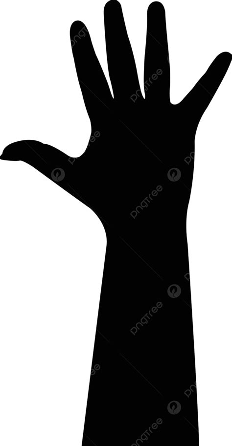 Lady Hand Silhouette Vector Finger Point Icon Vector Finger Point