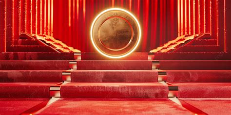 빨간색 배경의 시상식을 위한 조명 장면이 있는 무대 연단 단계 지휘대 조명 배경 일러스트 및 사진 무료 다운로드 Pngtree