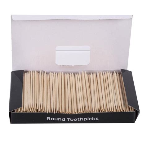 Luciano 500 Pc Round Toothpick Cbx Wshrink Wrap And Pvc Hanger