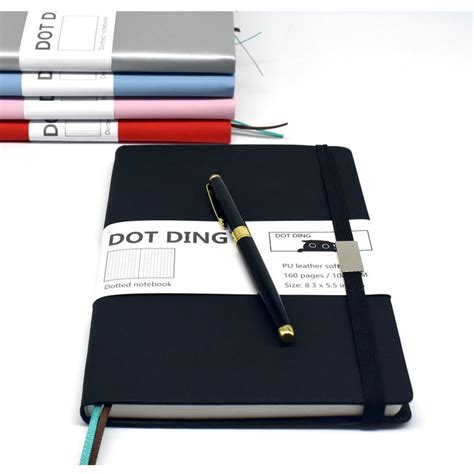 New Bujo Notebook Journal Dots Pages A5 Leather Softcover 160 Pages