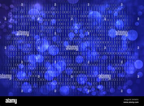 Blue Binary Code As Background Stock Photo Alamy