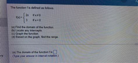 solved pe the function fis defined as follows 2x f x ifx0