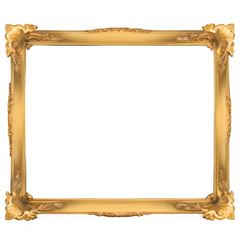 Download Rectangular Gold Frame Png 61