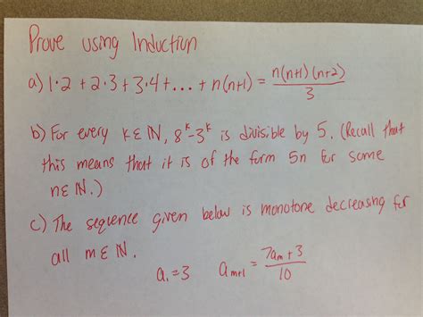 solved prove using induction 1 2 2 3 3 4 middot