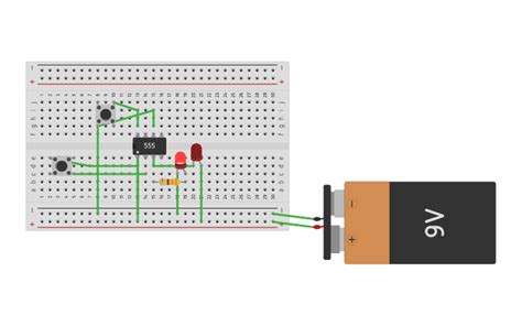 Circuit Design 555 Timer Tinkercad
