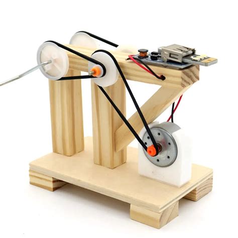 diy hand generator material set hand dynamo manual electrical generator