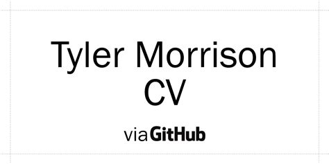 GitHub Tymo CV My CV