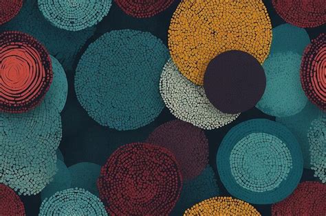 Premium Photo Trendy Seamless Pattern Stippled Circles Texture Vector