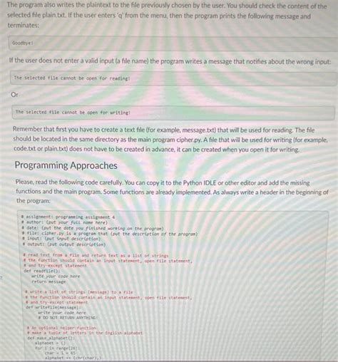 Solved Using Python Code Write Program For A Caesar Cypher