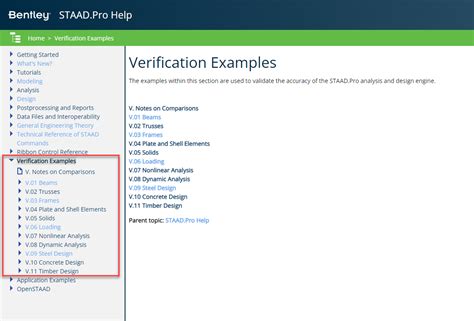 RAM STAAD ADINA Validation Examples Of STAAD Pro Communities