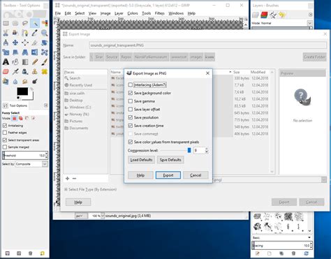 Gimp Export Transparent Background Png How To Make Image Background Transparent Using Gimp