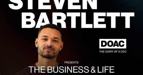 Catch Podcast Star Steven Bartlett On Tour This September