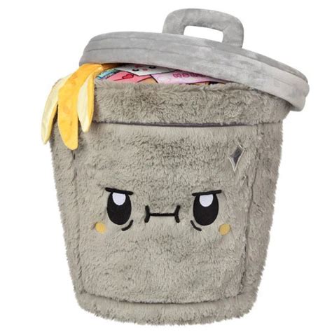 Squishable Trash Can Plushie Funny Novelty Plush Toy