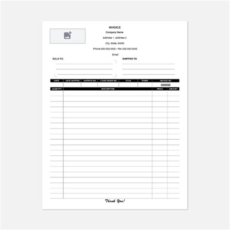 8 5 X 11 3 Part Carbonless Invoice Sets Shop Taylor
