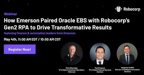 tommi holmgren on linkedin how emerson paired oracle ebs with robocorp