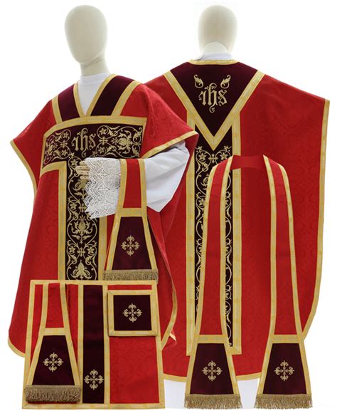 Chasuble St Philip Neri F518 A25 Red All Products Chasubles