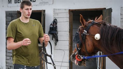 Nikola Jokic Casually Rides Horse Drawn Chariot Photo Nbc Sports