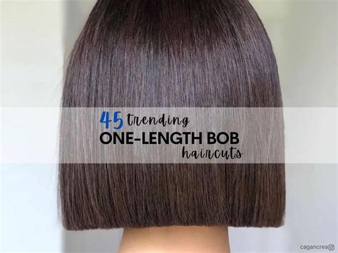 45 One Length Bob Haircuts Trending In 2024
