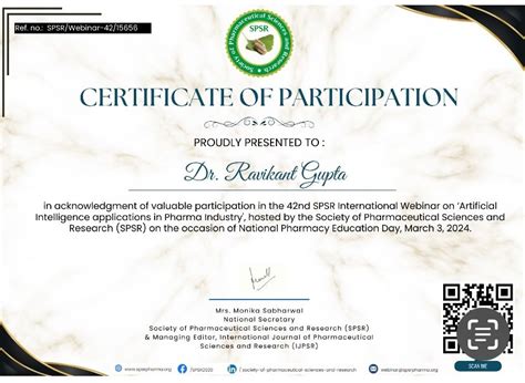 Dr Ravikant Gupta On Linkedin Participated In International Webinar