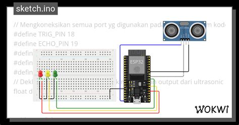 Ultrasonicdistance Wokwi Esp32 Stm32 Arduino Simulator