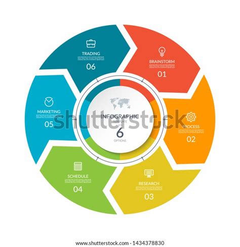 Infographic Process Chart Cycle Diagram Stock Vector Royalty Free Shutterstock