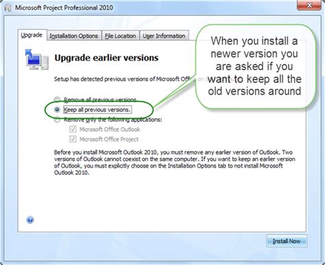 Can I Run Two Versions Of Microsoft Project Side By Side Naked