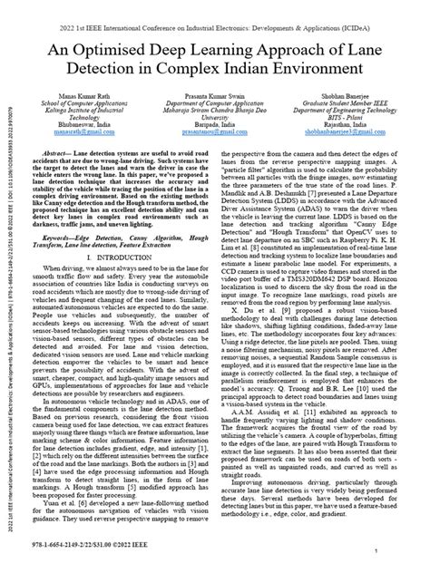 An Optimised Deep Learning Approach Of Lane Detection In Complex Indian
