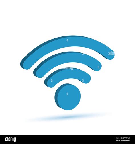 Three Dimensional Wi Fi Icon 3d Icons For Websites Applications And Creative Ideas Stock