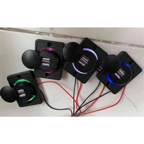 ที่ชาร์จ Usb ใส่ได้กับรถทุกรุ่น ใช้ไฟ12 24v Usb แบบแบน Shopee Thailand
