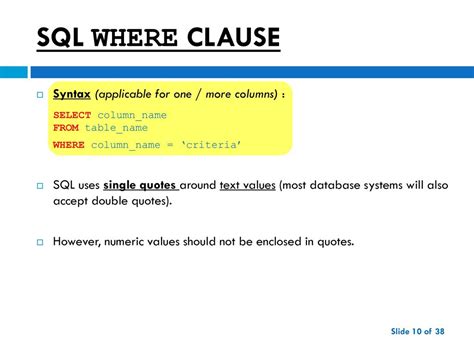 chapter 7 database access through web ppt download
