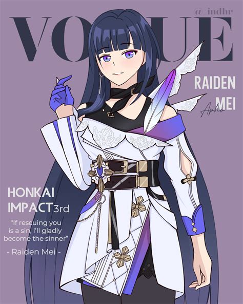 Raiden Mei Hi3rd Apho Fanart Genshin Impact Hoyolab