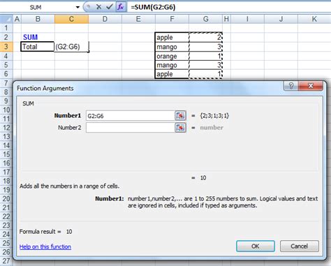 ~ Rumus Sum Dan Sumif Pada Excel