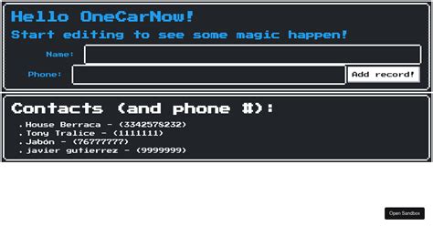 Test V Codesandbox