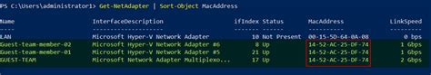 Setting A Static Mac Address On A Guest Nic Team In Hyper V Working