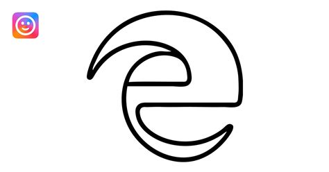 Microsoft Edge Browser Icon Stylized Blue And Green Swirl No Text Minimalistic Emoji Ai