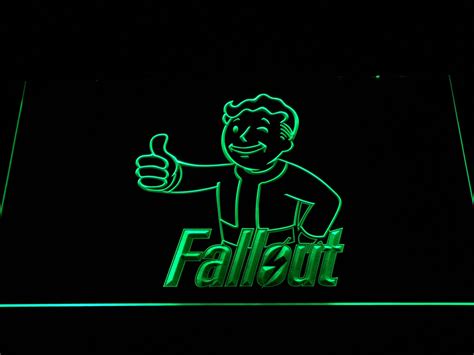 Fallout Vault Boy Led Neon Sign Safespecial