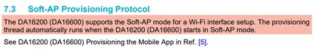 Da16200 What Example Does The App Provision Run Wi Fi Renesas Wireless Connectivity