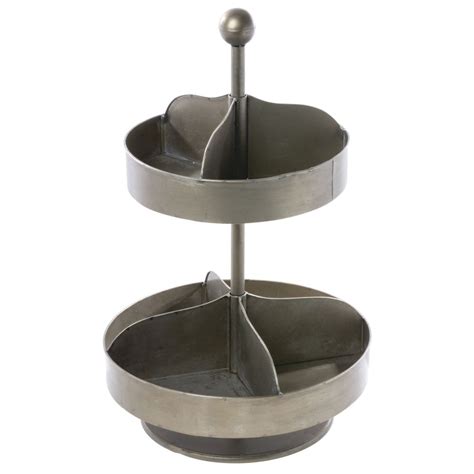 2 Tier Countertop Rotating Hardware Bin