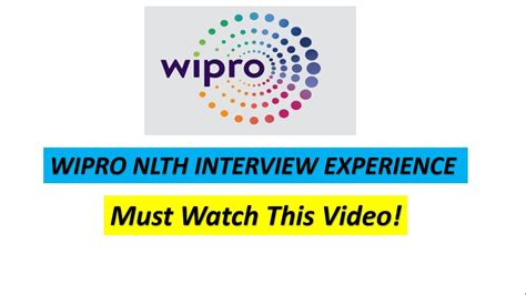 Wipro Nlth Interview Experience In Detail Explanation 🔥🔥 Youtube