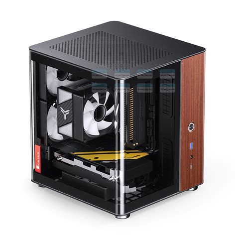Vỏ Case Máy Tính Mini Itx Jonsbo Tk0 Black Pcngon