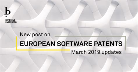 European Software Patents March 2019 Updates European Software Patents