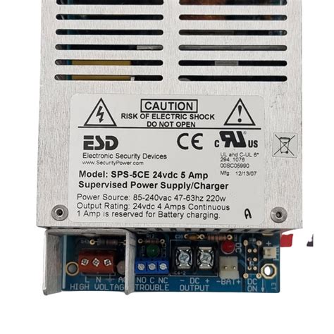 Esd Sps 5ce Supervised Power Supply 24vdc 5amp We Sell Stocks