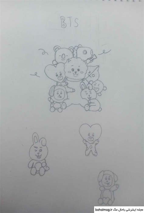 ایده برای نقاشی بی تی اس ️ بهترین تصاویر