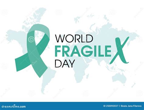 Fragile X Awareness Month July Vector Banner Poster 280579540