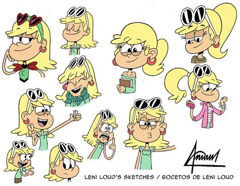 Sketch Leni Loud Color By Arzfanarts On Deviantart