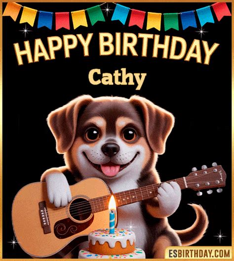 Happy Birthday Cathy  🎂 Animated Images Wishes And Music 【27 S】