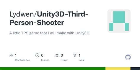 Github Lydwenunity3d Third Person Shooter A Little Tps Game That I