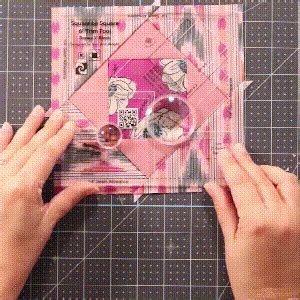 Creative Square On Square Template With Instructions