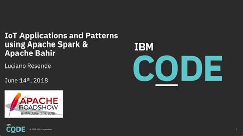 iot applications and patterns using apache spark and apache bahir ppt