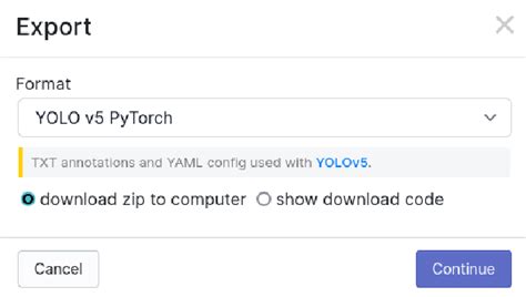 Exporting YOLO V Formatted Dataset Download Scientific Diagram